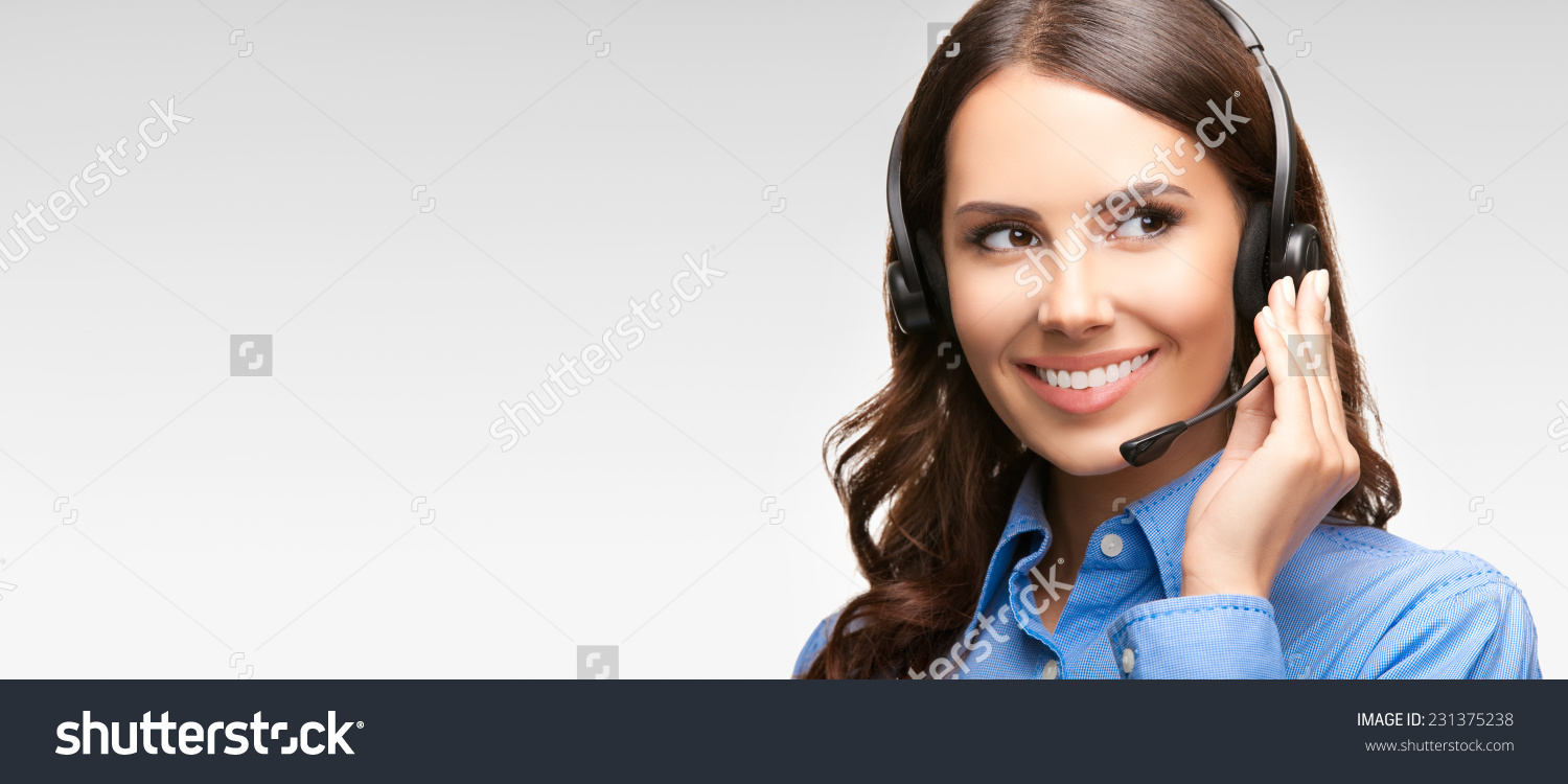 stock-photo-portrait-of-smiling-cheerful-customer-support-phone ... stock-photo-portrait-of-smiling-cheerful-customer-support-phone ...